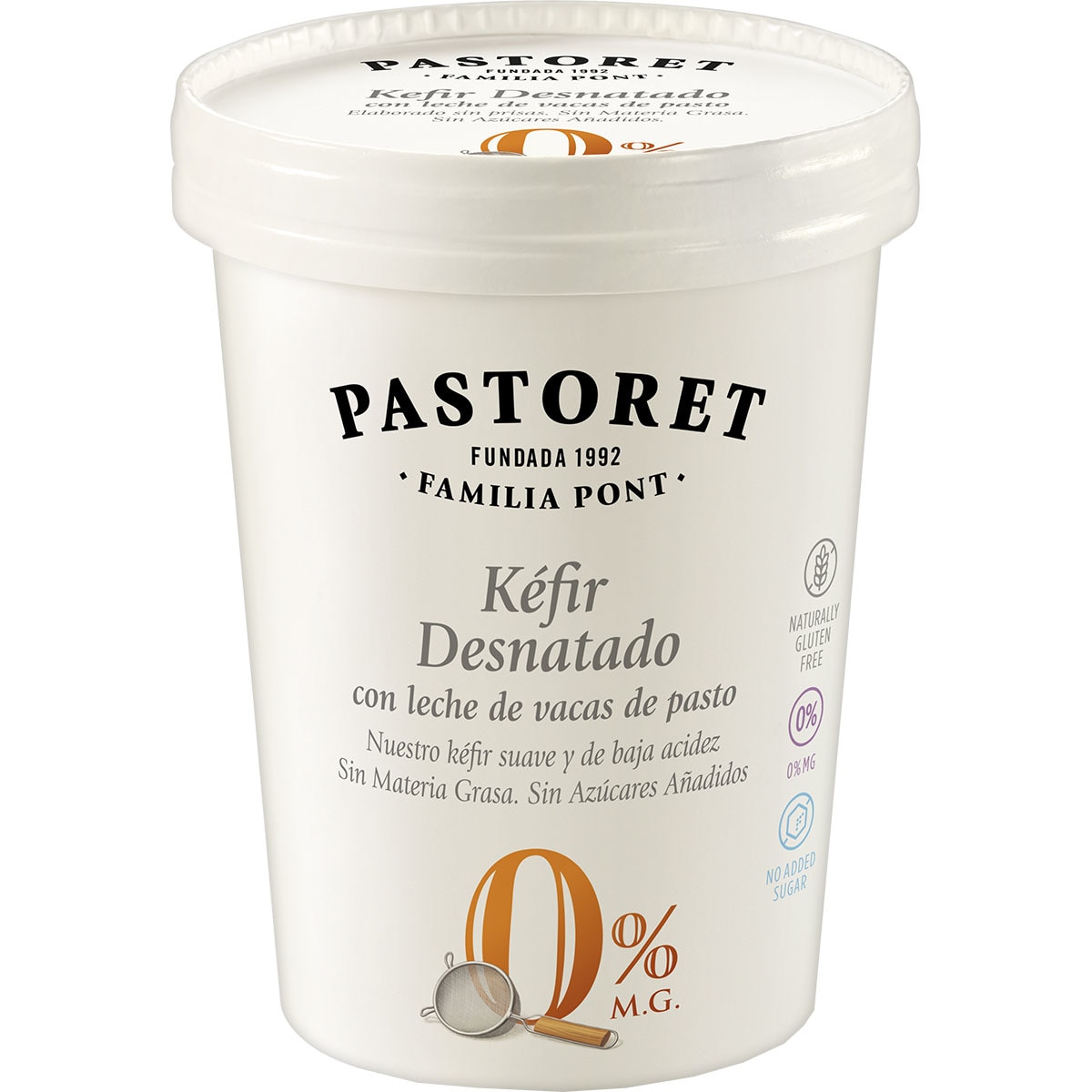 Fat-free plain kefir container 500 g · PASTORET · Supermercado El Corte ...
