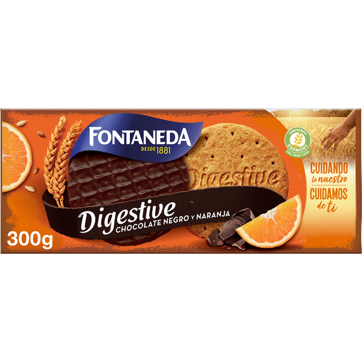 Digestive galletas con chocolate negro y naranja paquete 300 g ...