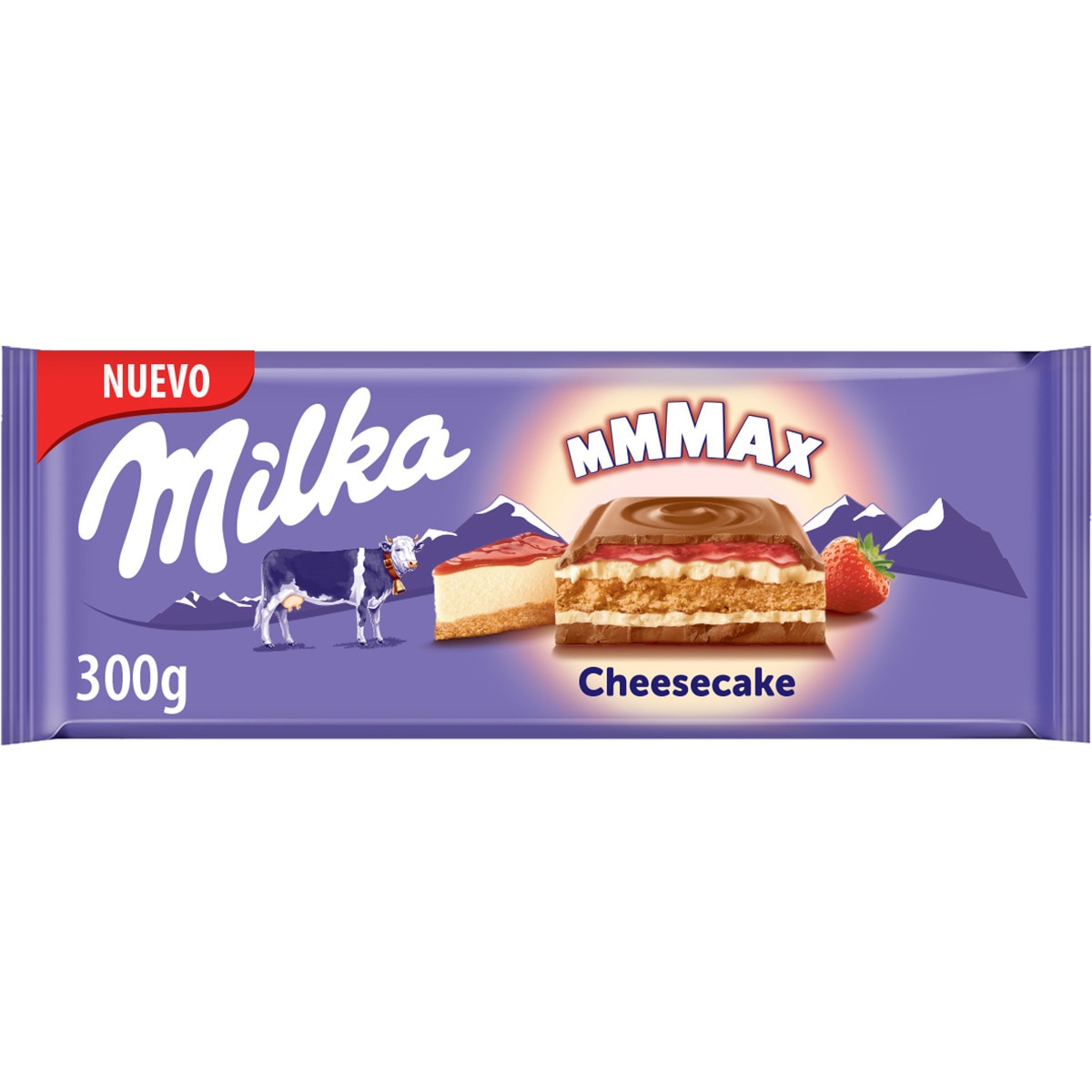 MMMAX Cheesecake chocolate con leche relleno con tarta de queso tableta ...