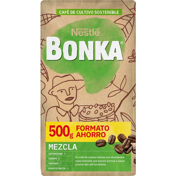 Café molido mezcla de cultivo sostenible de intensidad 10 paquete 500 g ...
