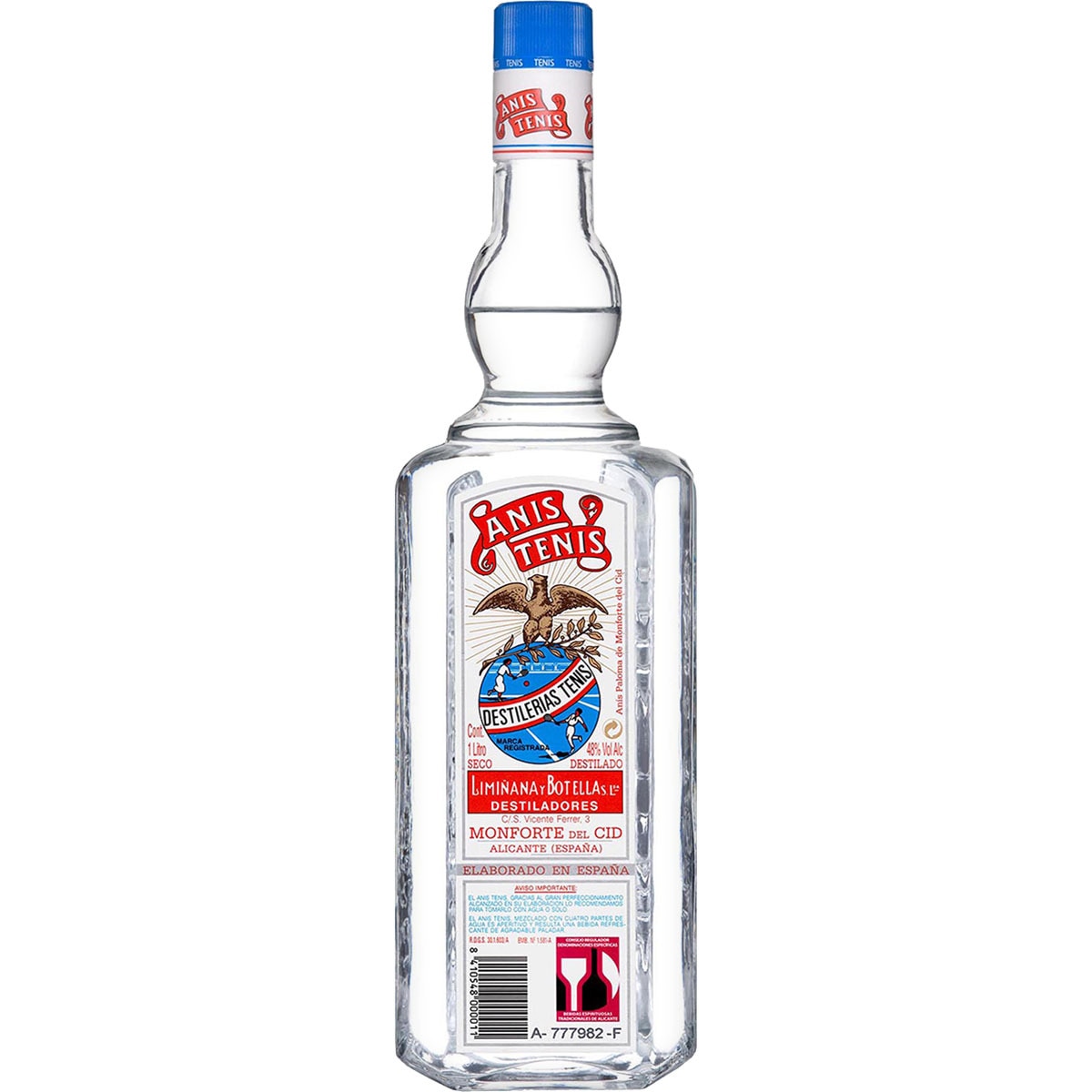 Comprar Anís seco botella 1 l · TENIS · Supermercado Supermercado Hipercor