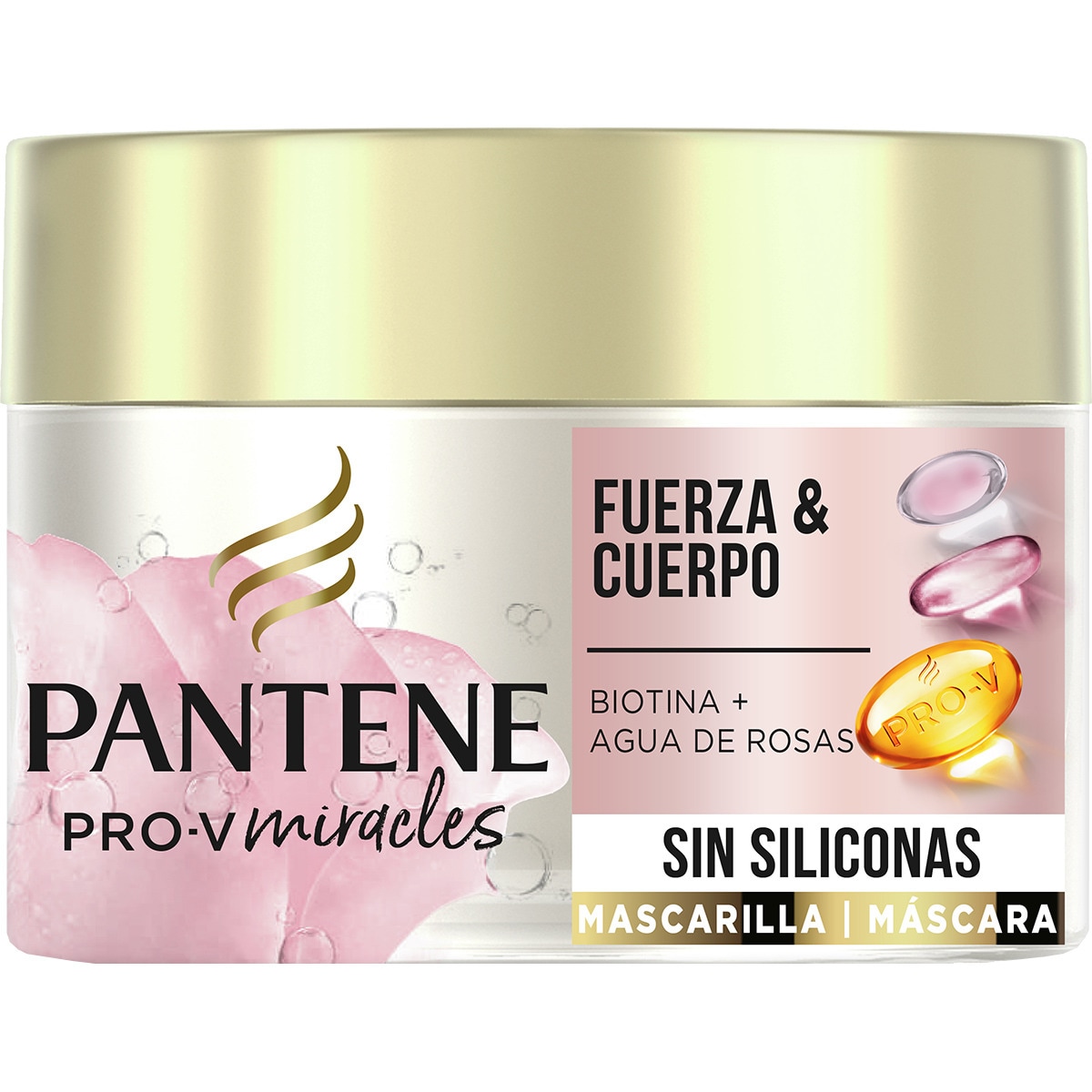 Miracles mascarilla de pelo sin siliconas Fuerza & Cuerpo con biotina ...