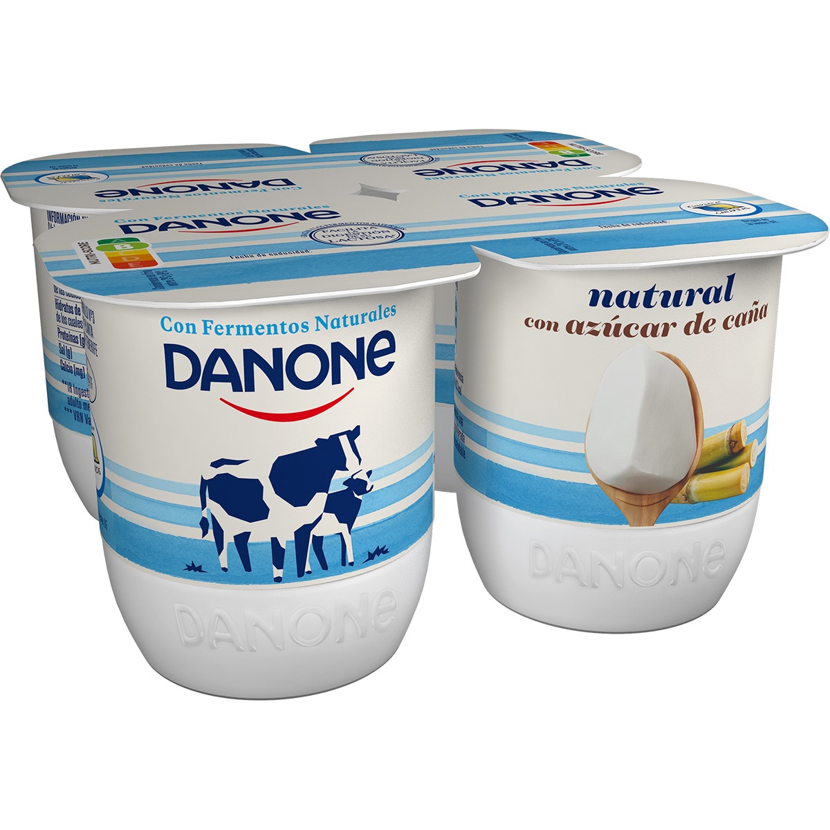 Yogur natural azucarado pack 4 unidades 120 g · DANONE · Supermercado ...