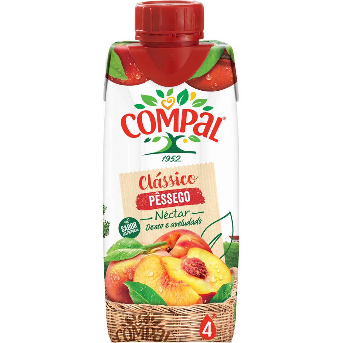 Néctar de Pêssego embalagem 33 cl · Compal Clássico · Supermercado El ...