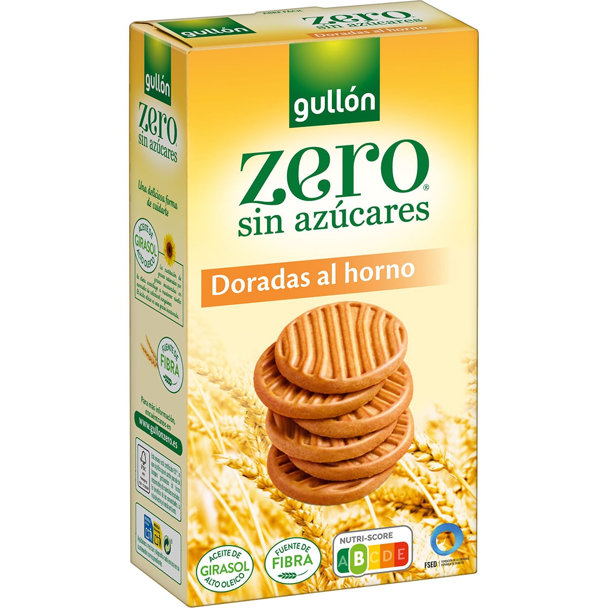 Buy Zero sugar-free oven-baked golden biscuits box 330 g · GULLON ...