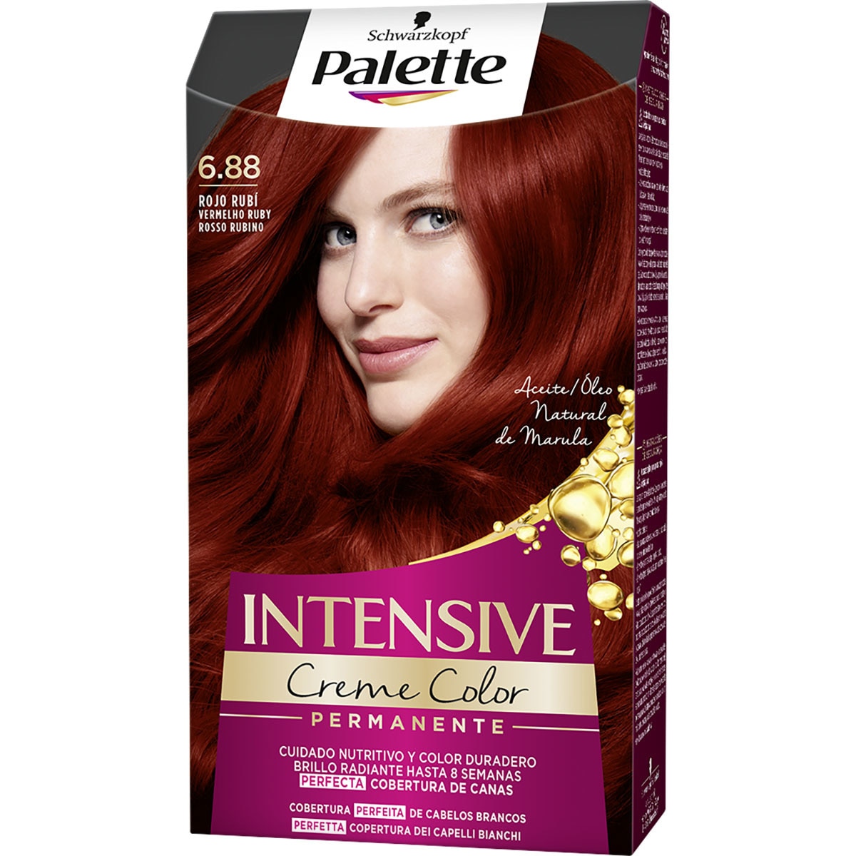 Tinte Intensive Creme Color permanente rojo rubí nº 6.88 caja 1 unidad ...