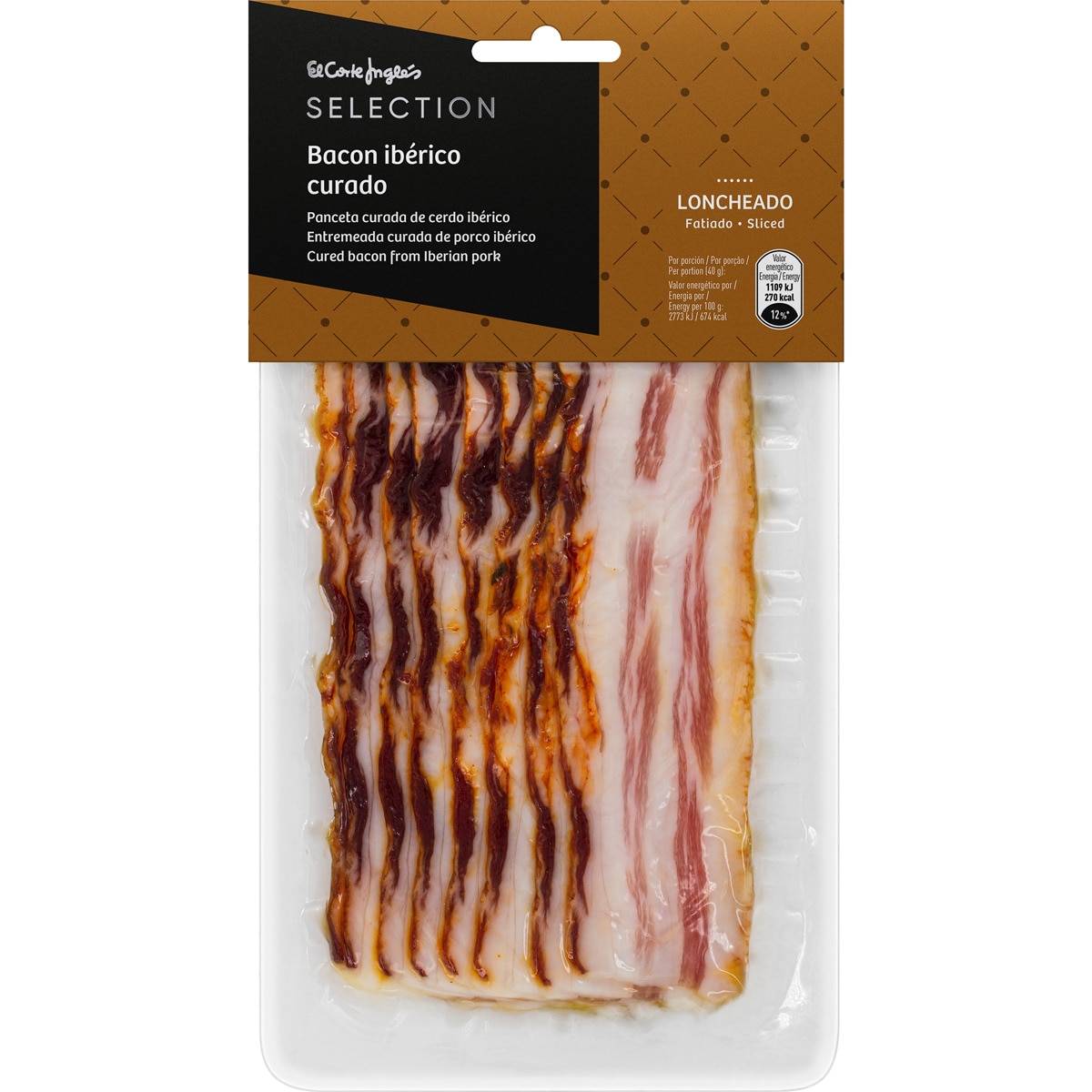 Comprar Bacon ibérico curado en lonchas envase 170 g · EL CORTE INGLES ...