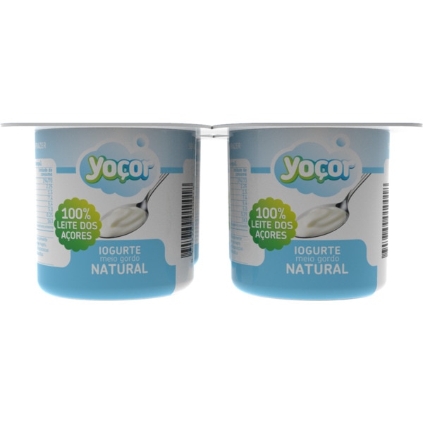 Iogurte Natural Pack 4 embalagem 125 g · Yoçor · Supermercado El Corte ...