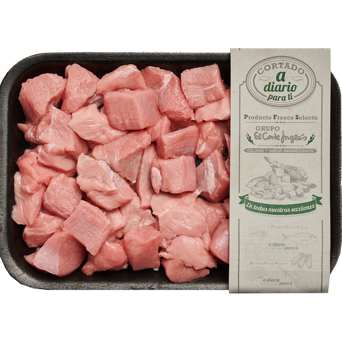 Carne magra troceada/ragout para guisar de ternera blanca peso ...