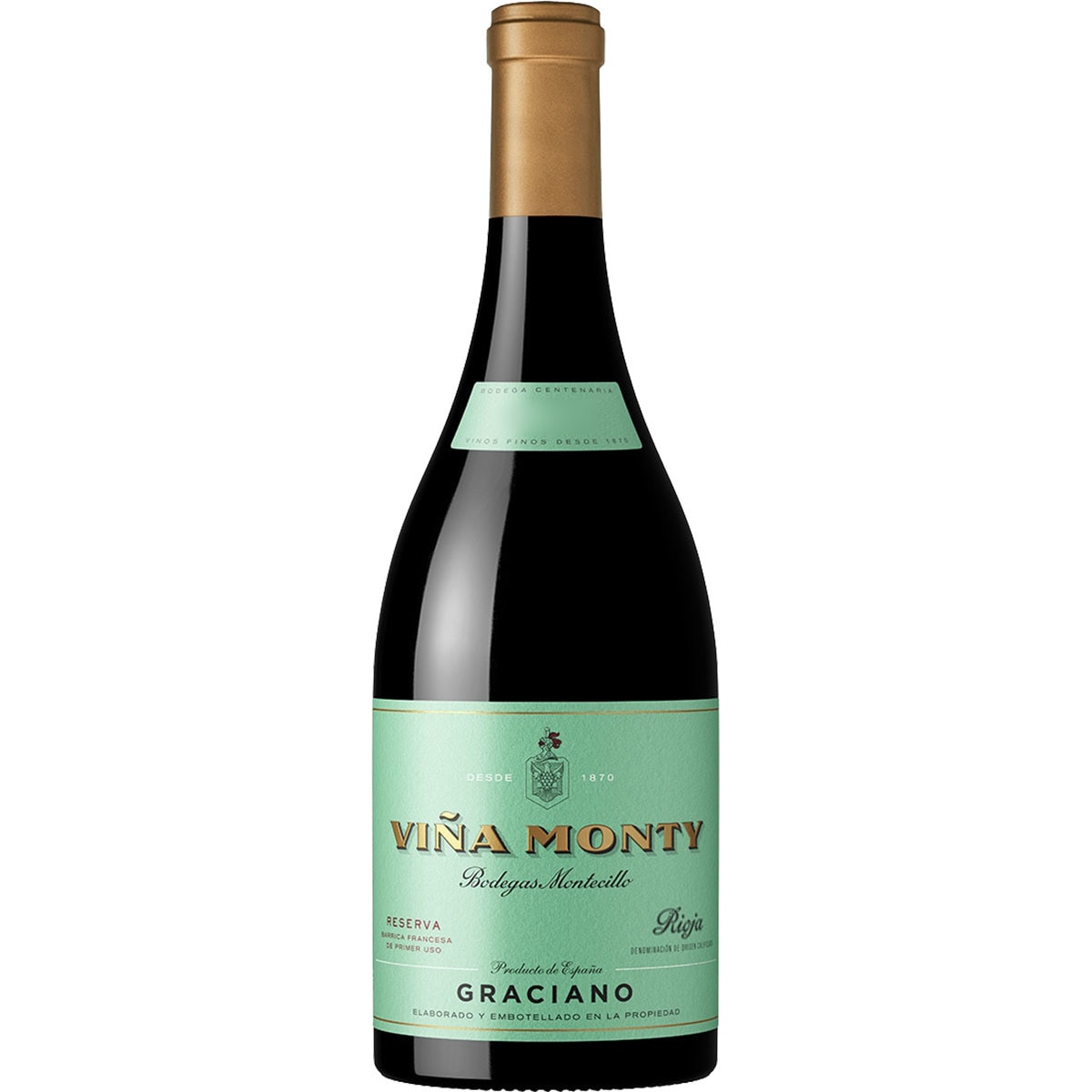 Reserva graciano red wine DOCa Rioja bottle 75 cl · VIÑA MONTY ...