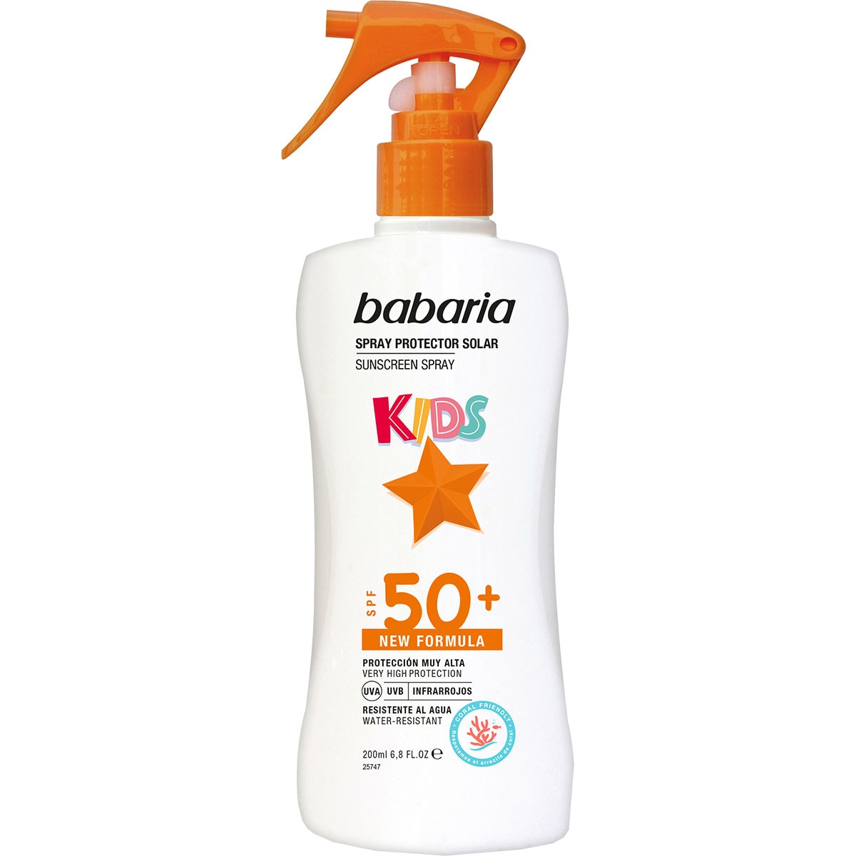 Protector solar para niños SPF-50 resistente al agua spray 200 ml ...