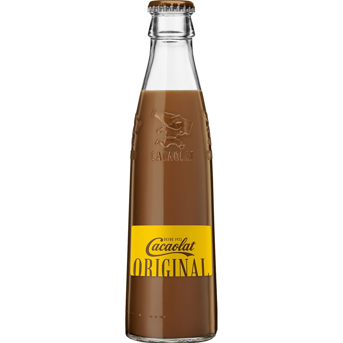 Batido de cacao UHT Sin Gluten botella 200 ml (envase de vidrio ...
