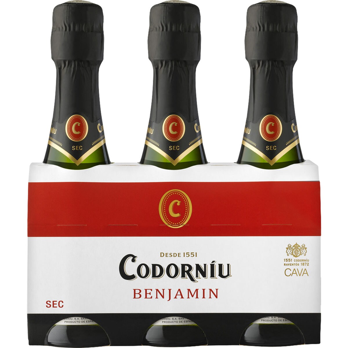 Comprar cava seco Benjamín pack 3x20 cl estuche 60 cl · CODORNIU ...