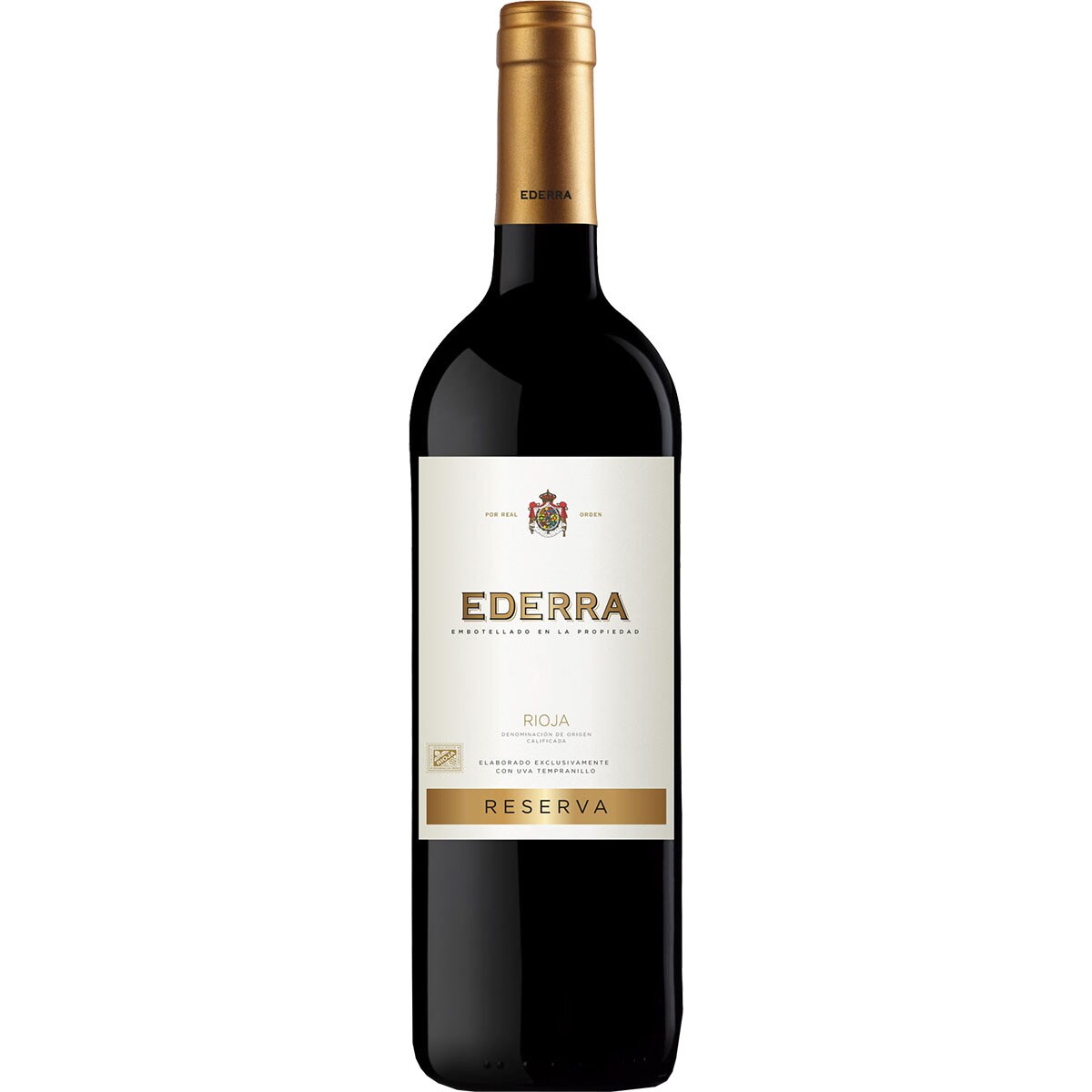 Comprar vino tinto reserva DOCa Rioja botella 75 cl · EDERRA ...