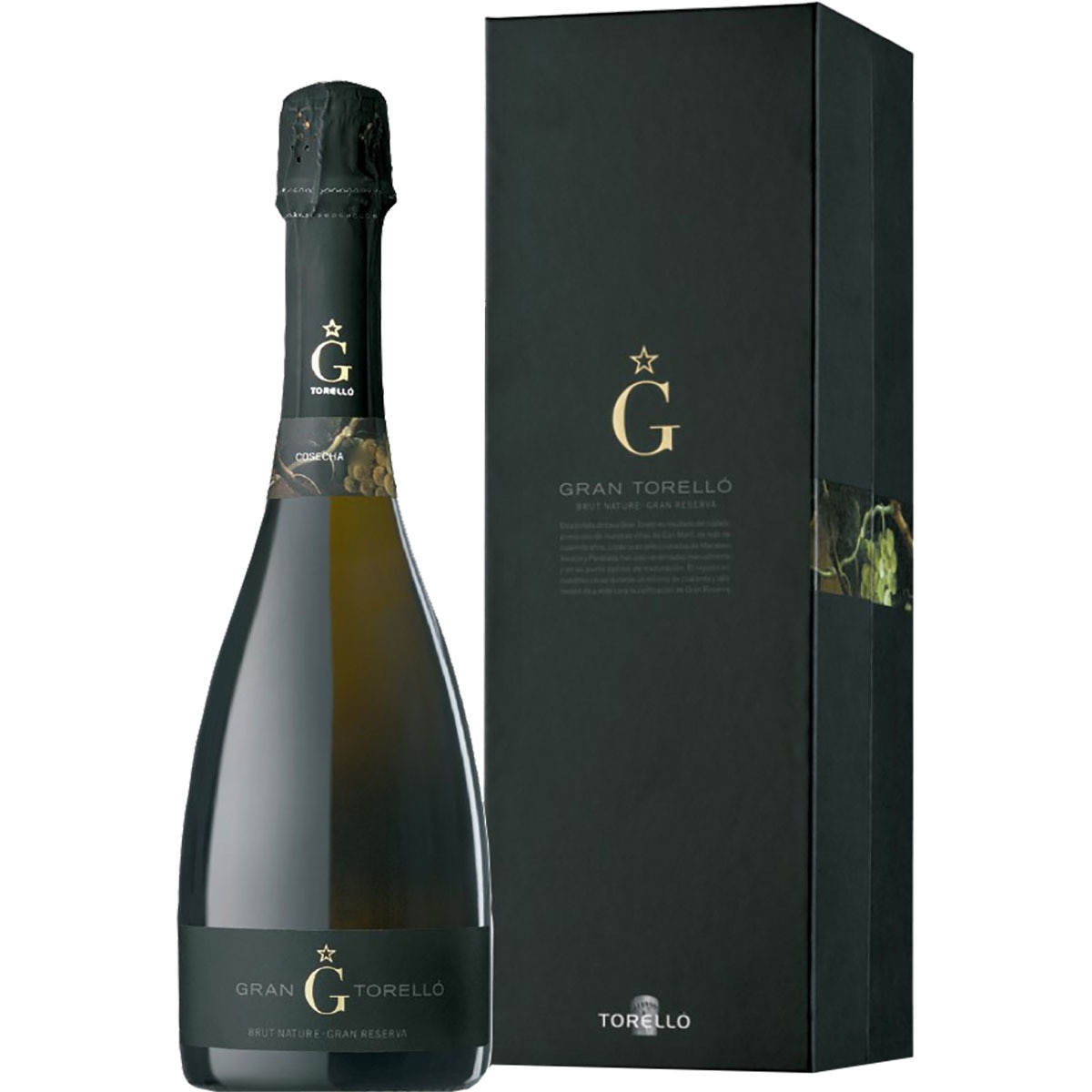 Gran reserva brut nature sparkling wine Corpinnat presentation box ...