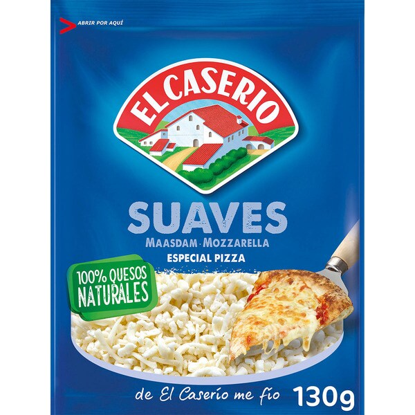 Mild grated cheese for pizza bag 130 g maasdam and mozzarella mix · EL ...