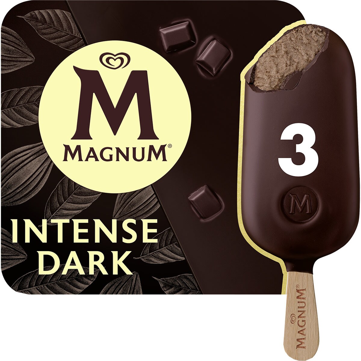 Comprar Intense Dark helado de chocolate con cobertura de chocolate ...