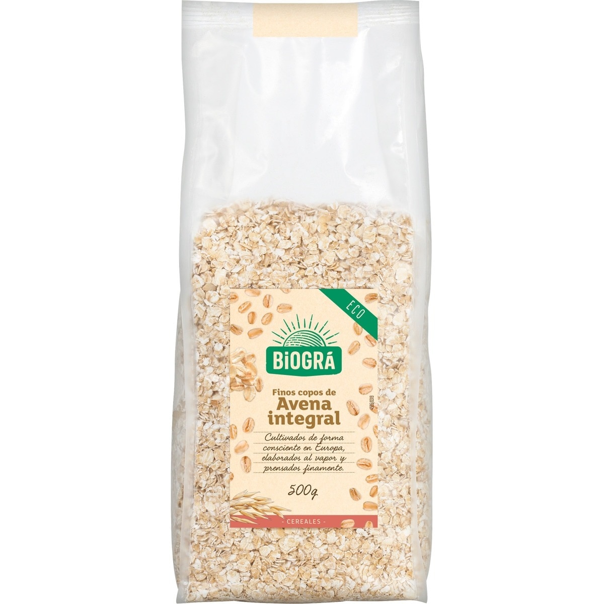 copos finos de avena integral ecológicos envase 500 g · BIOGRA ...