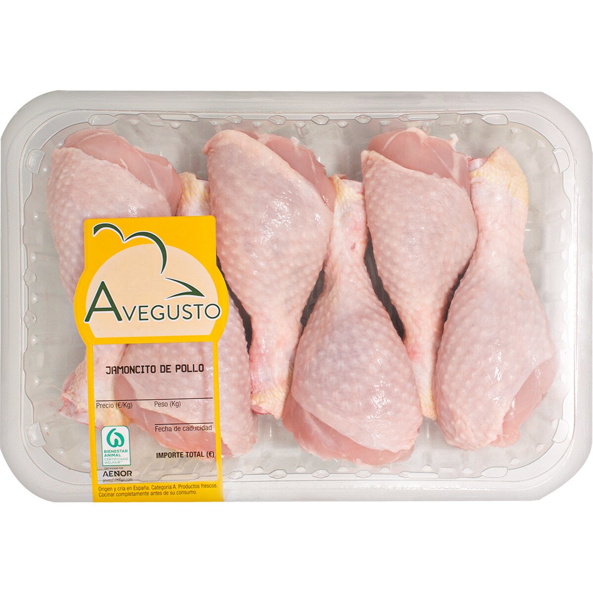 Chicken drumsticks approximate weight tray 600 g · AVEGUSTO ...