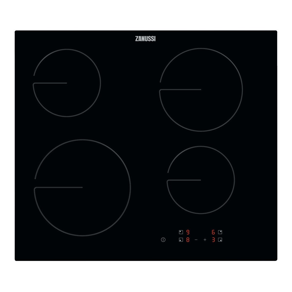 Placa Vitrocerámica Zanussi 4 Zonas De Cocción Zhrx641k