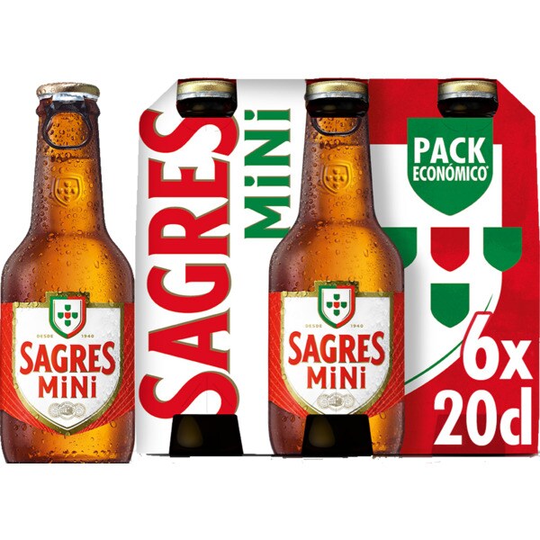 Cerveja Leve 6 Pague 5 garrafa 20 cl · Sagres Mini · Supermercado El ...