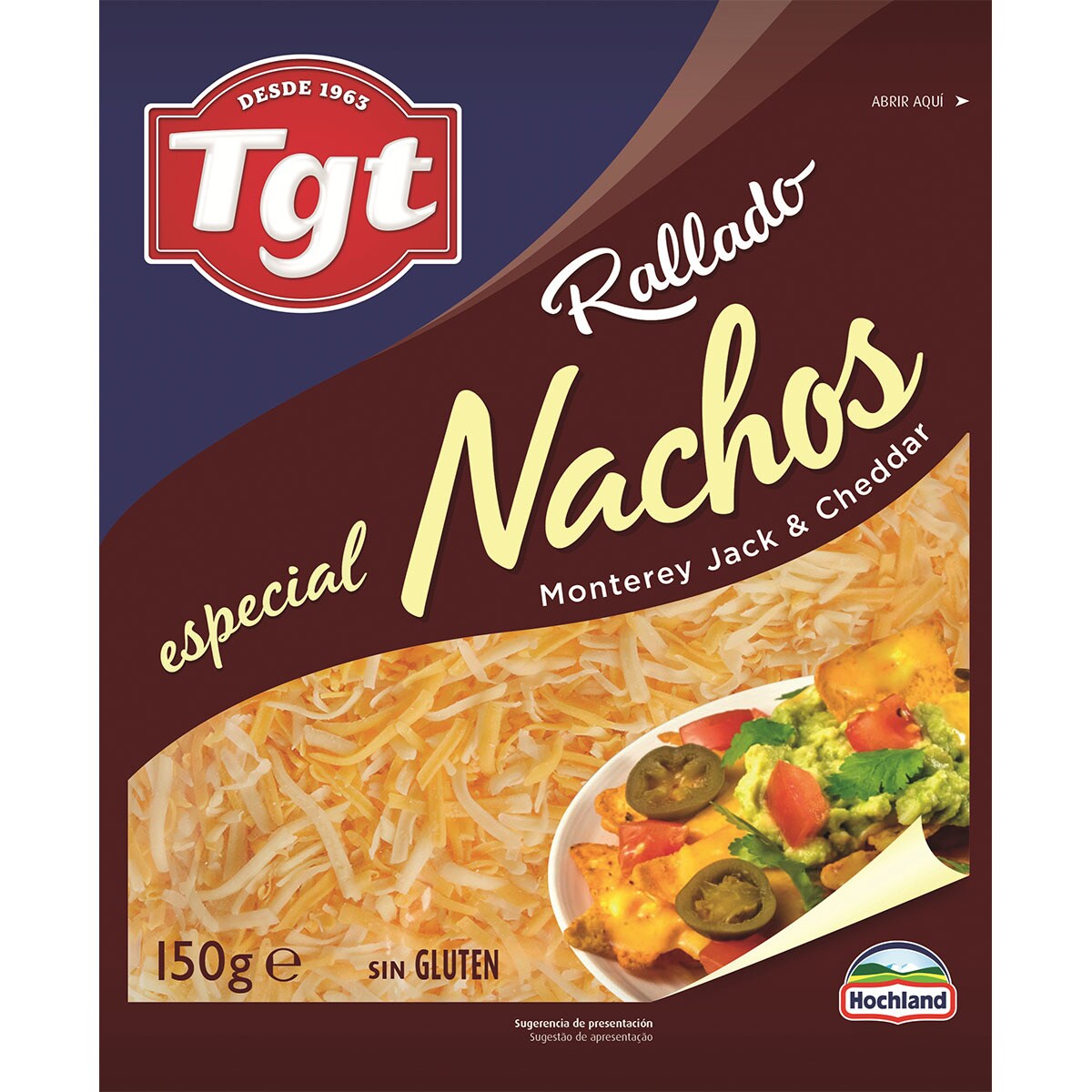 Comprar Queso rallado especial nachos bolsa 200 g · TGT · Supermercado Supermercado Hipercor