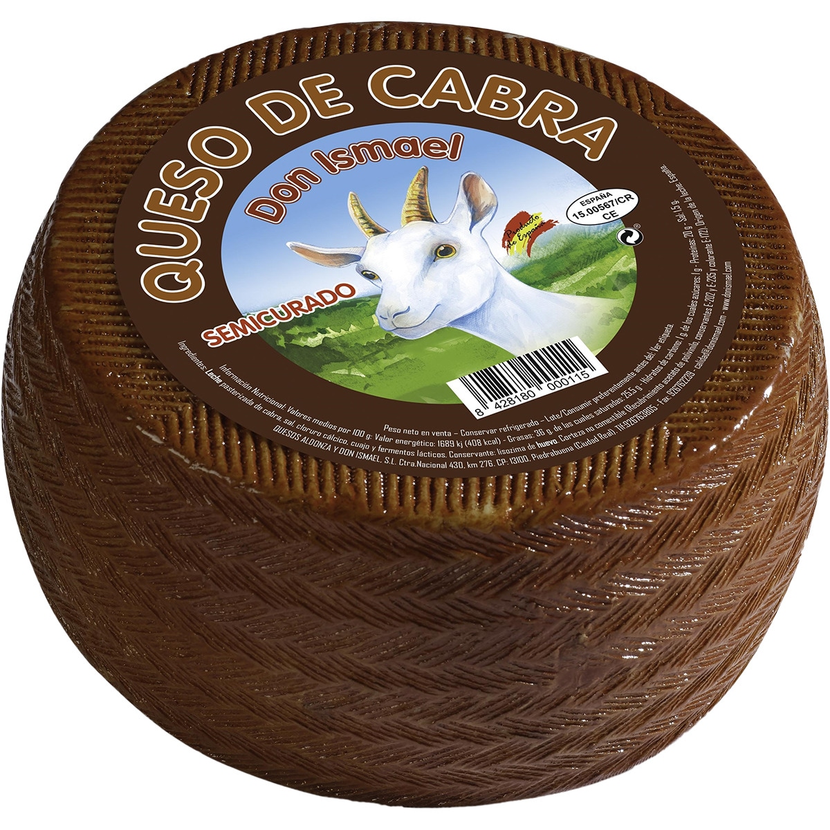 Comprar Queso de cabra semicurado elaborado con leche pasteurizada peso ...