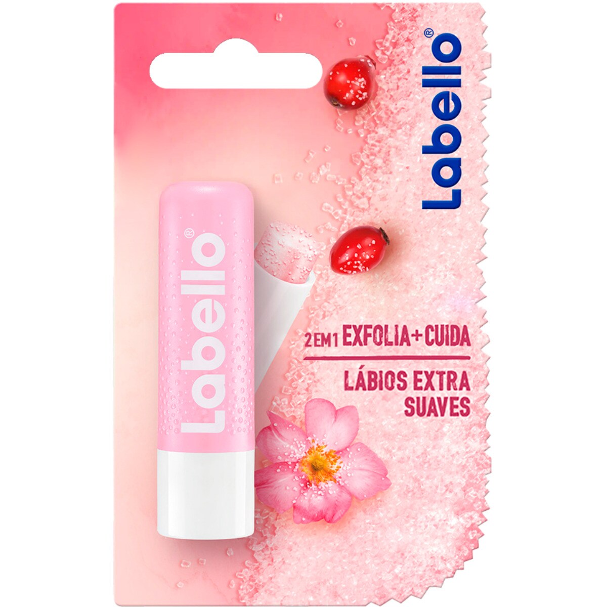 Bálsamo Labial Exfoliante e Hidratante de Rosa Canina embalagem 1 ...