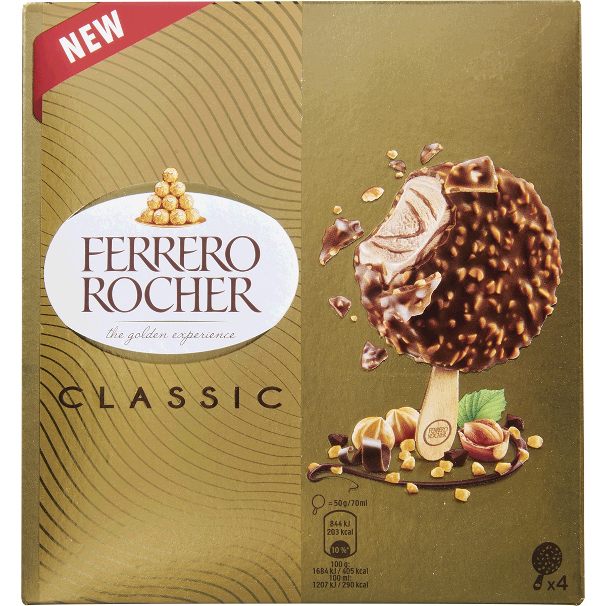 Gelado Pack 4 embalagem 280 ml · Ferrero Rocher · Supermercado El Corte ...