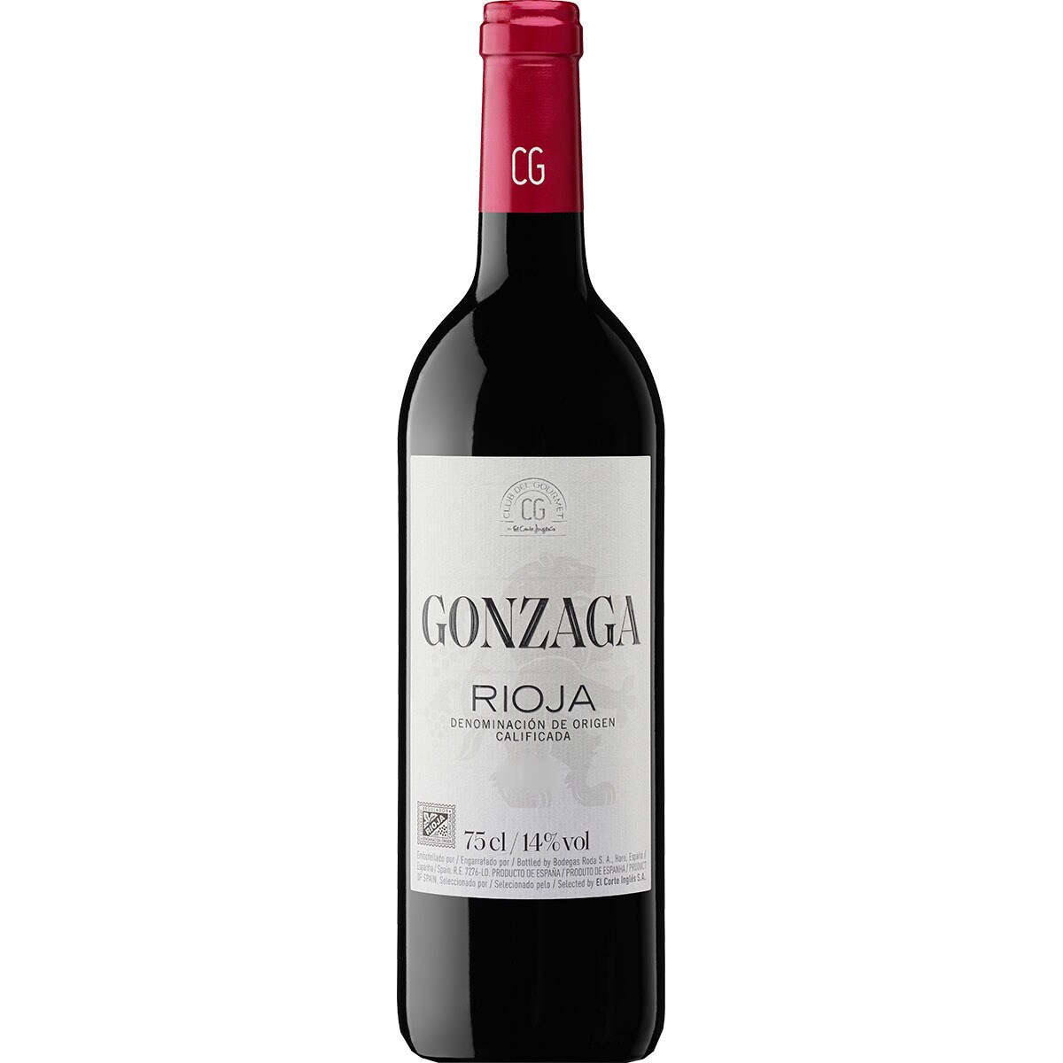 Gonzaga reserva red wine DOCa Rioja bottle 75 cl · CLUB DEL GOURMET ...