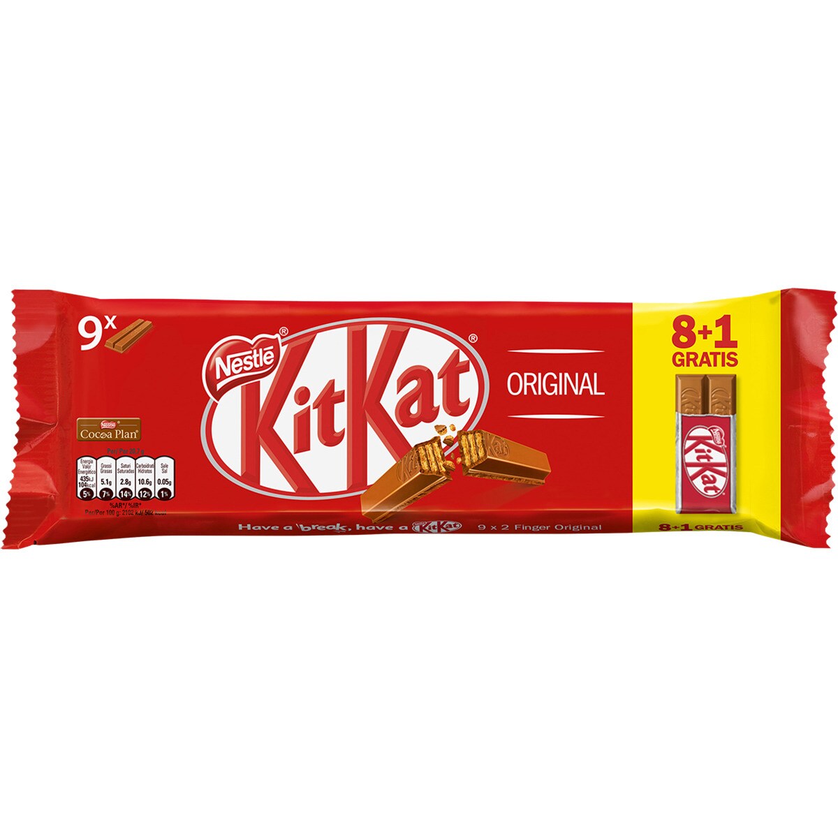 Family barritas de galleta recubiertas de chocolate con leche 9 packs ...