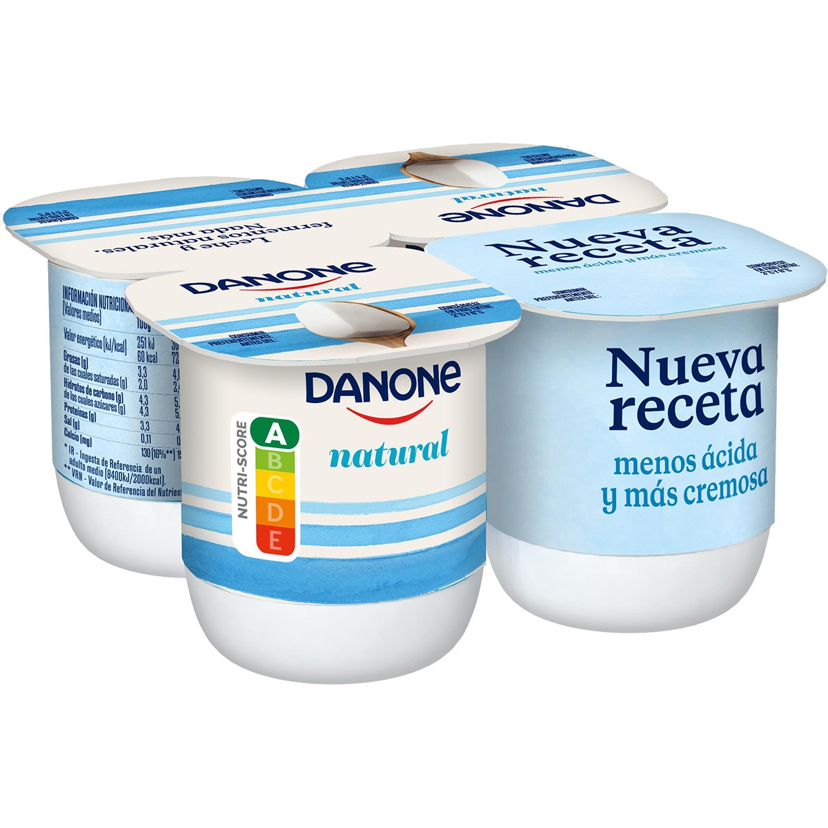 Comprar Yogur natural pack 4 unidades 120 g · DANONE · Supermercado ...
