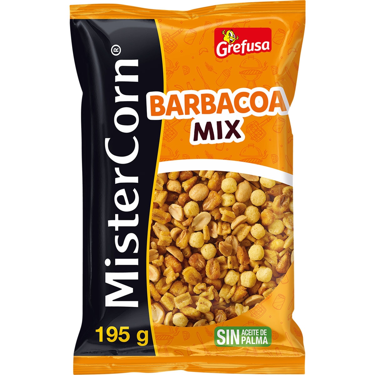 Mix cóctel de frutos secos sabor barbacoa bolsa 195 g · GREFUSA MISTER ...