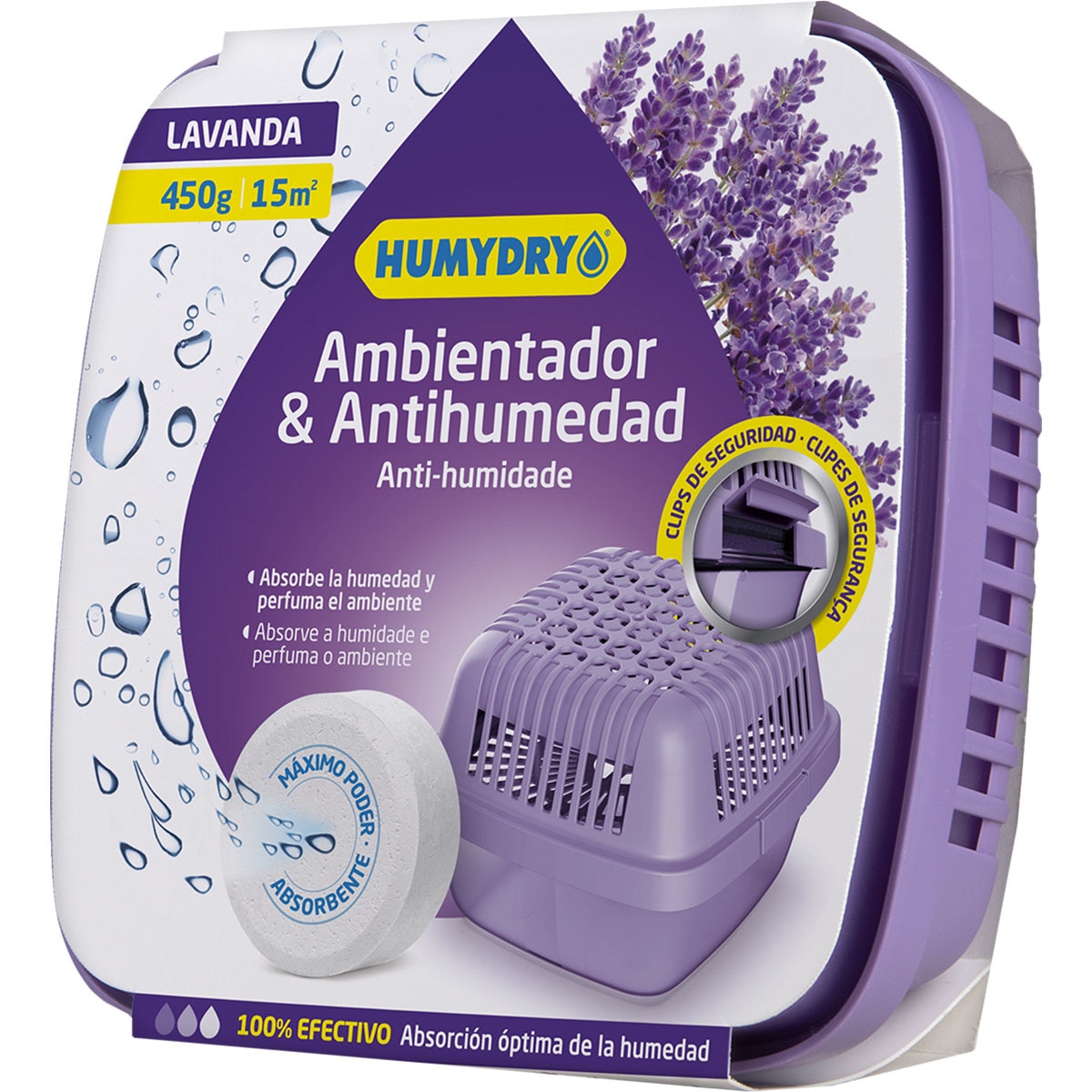 Antihumedad aroma lavanda envase 1 unidad aparato + recambio · HUMYDRY ...