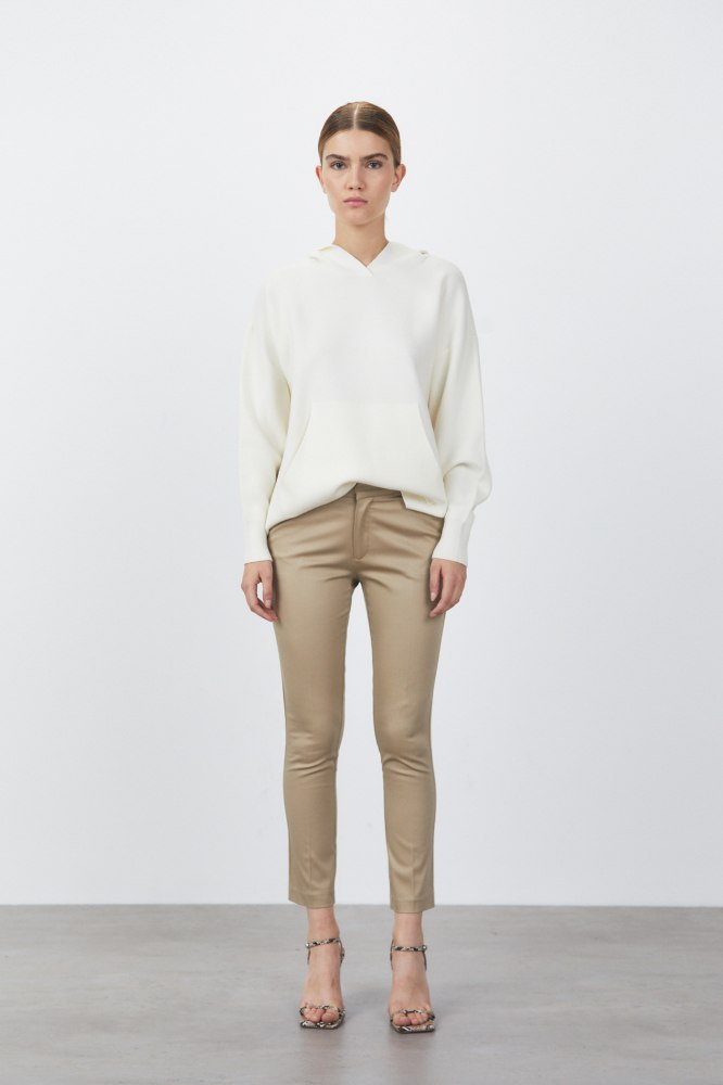 Pantalón satén básico - Mujer | Pantalones