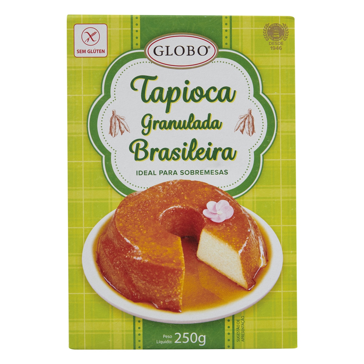 Tapioca Granulada Brasileira sem Glúten embalagem 250 g · Globo ...
