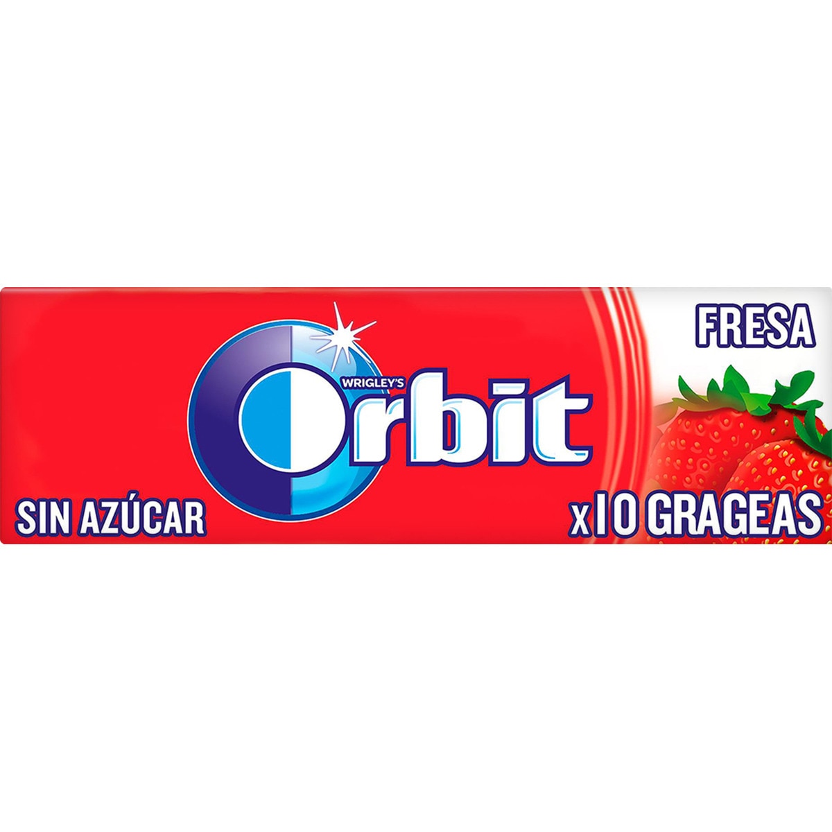 Chicles con sabor a fresa ácida sin azúcar unidad · ORBIT ...