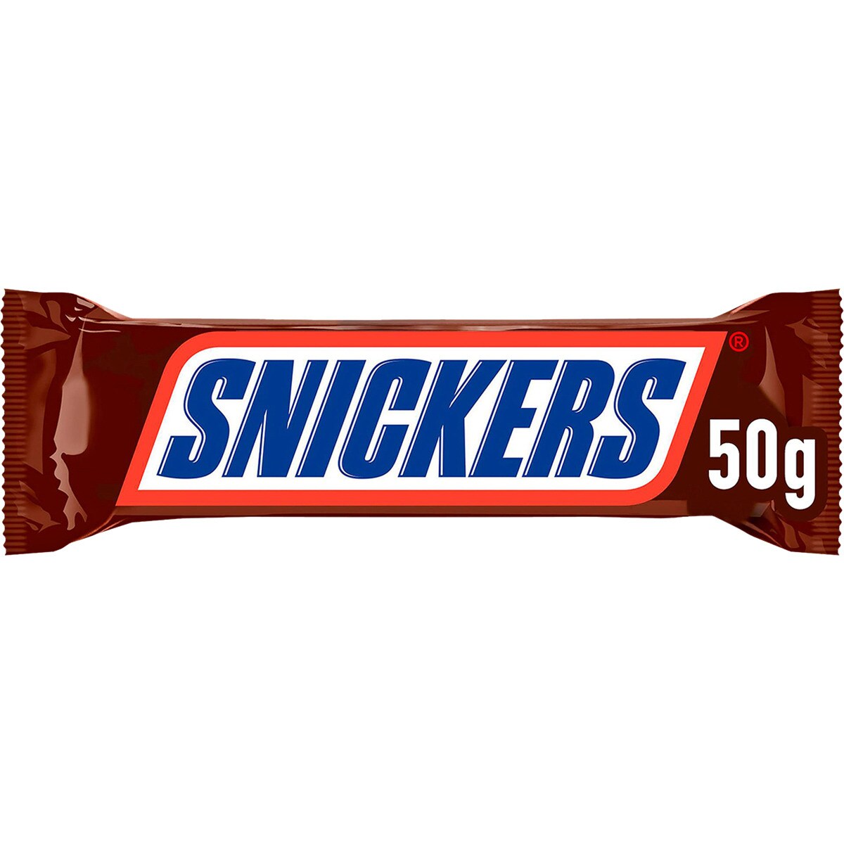 Chocolate bar with caramel and peanut container 50 g · SNICKERS ...