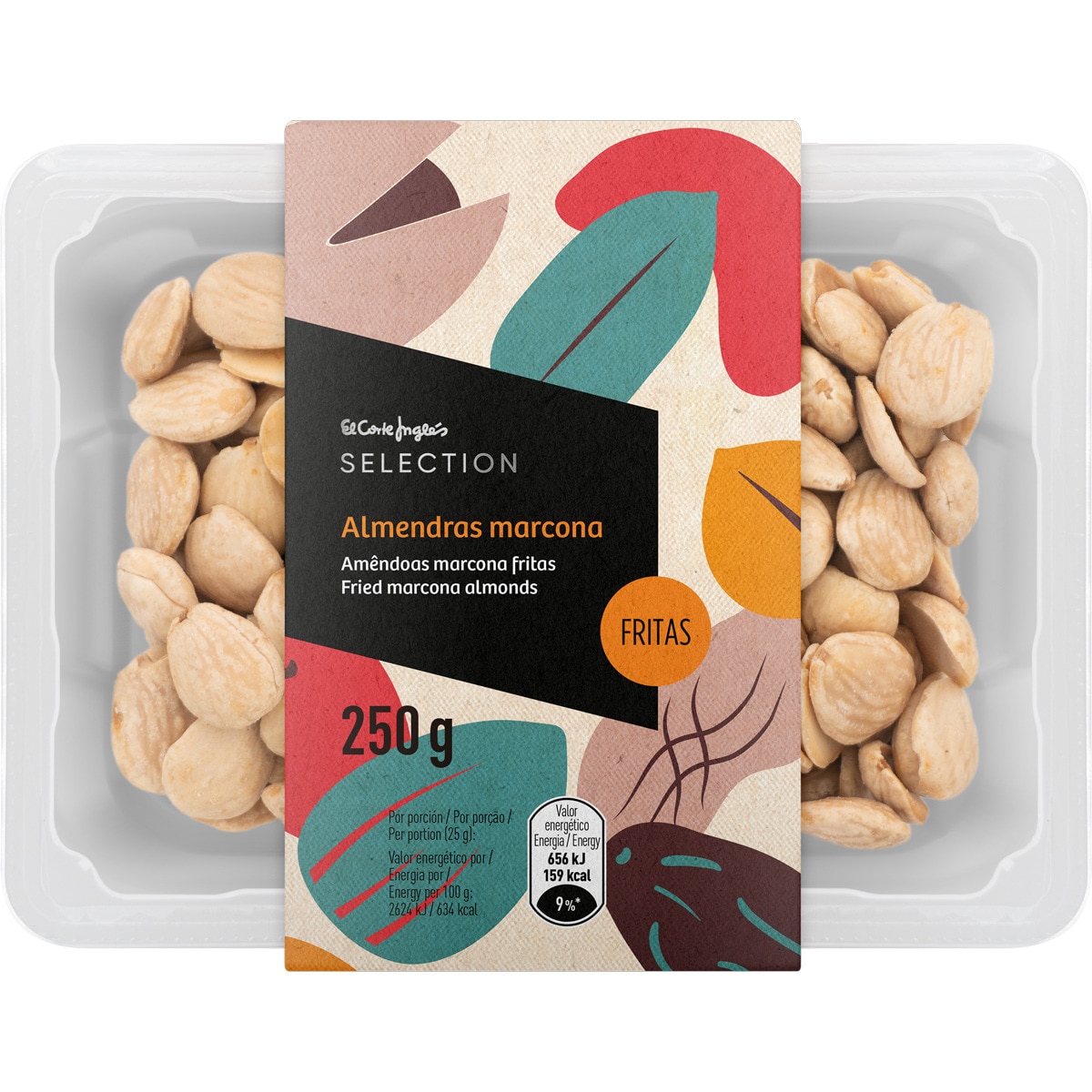 Almendras Marcona fritas sin gluten tarrina 250 g · EL CORTE INGLES ...