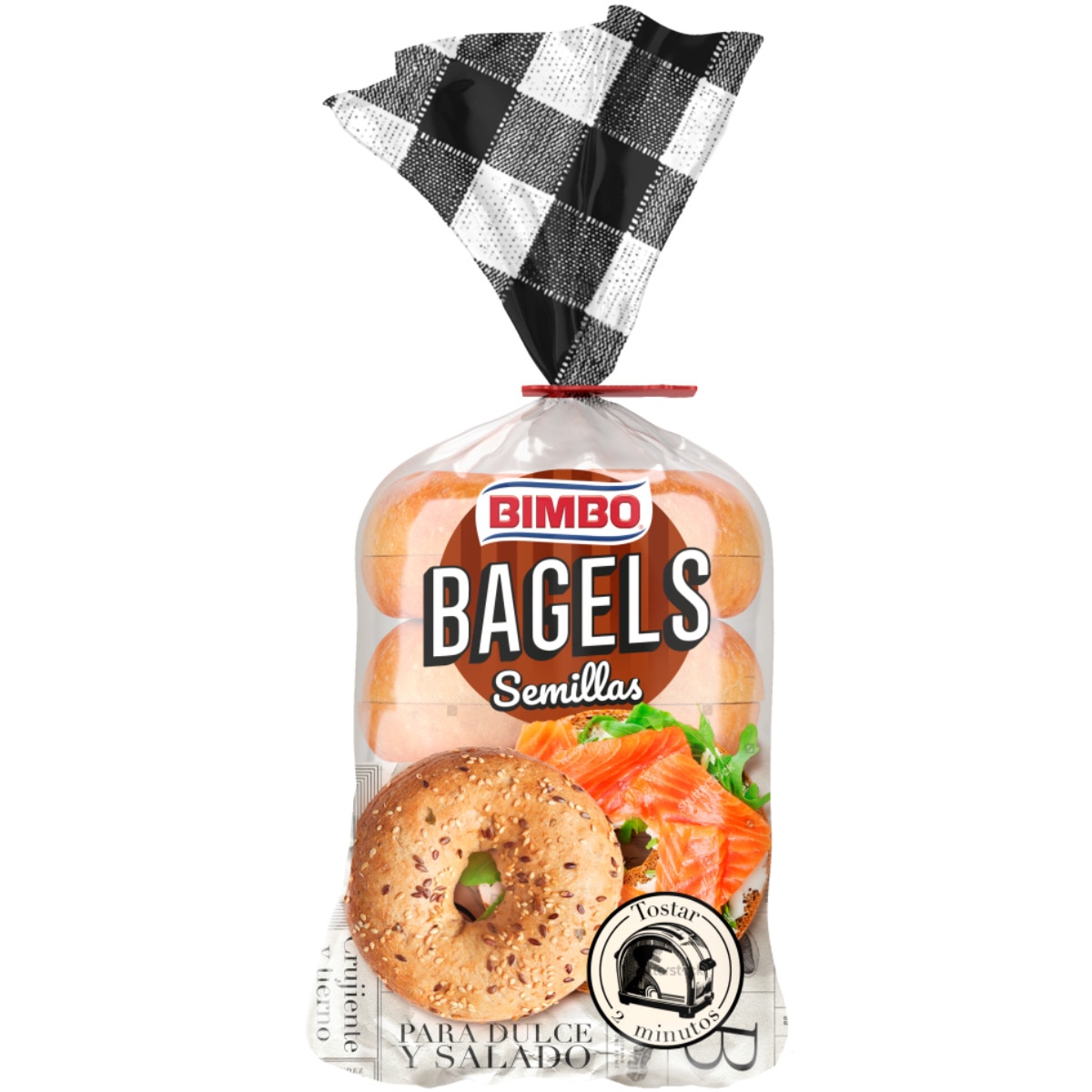 Bagels de Sementes 4 Unidades embalagem 300 g · Bimbo · Supermercado El ...