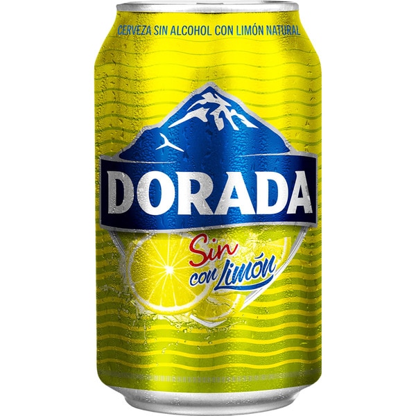 Cerveza rubia sin alcohol con limón natural lata 33 cl · DORADA ...
