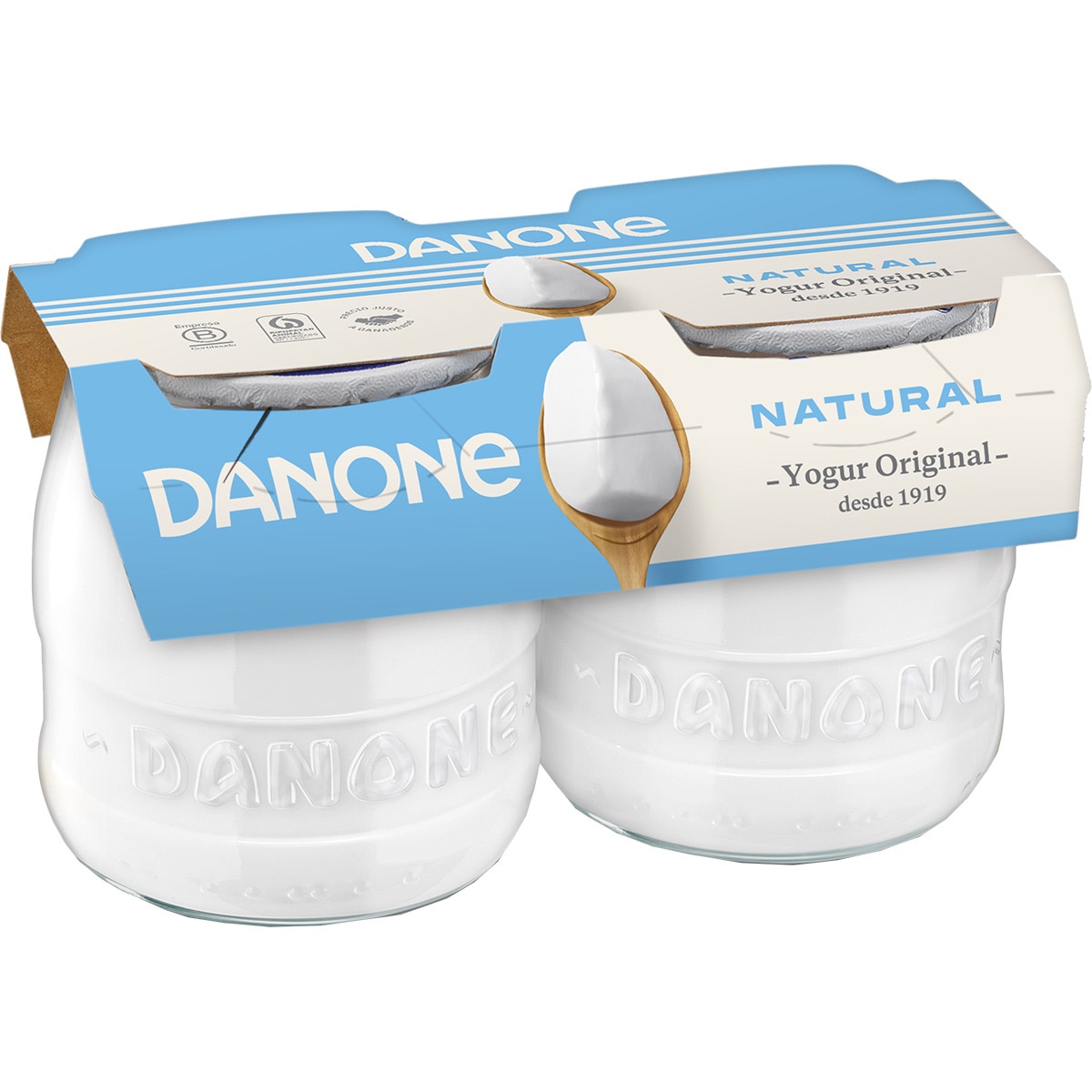 Yogur natural pack 2 unidades 130 g · DANONE ORIGINAL · Supermercado El ...
