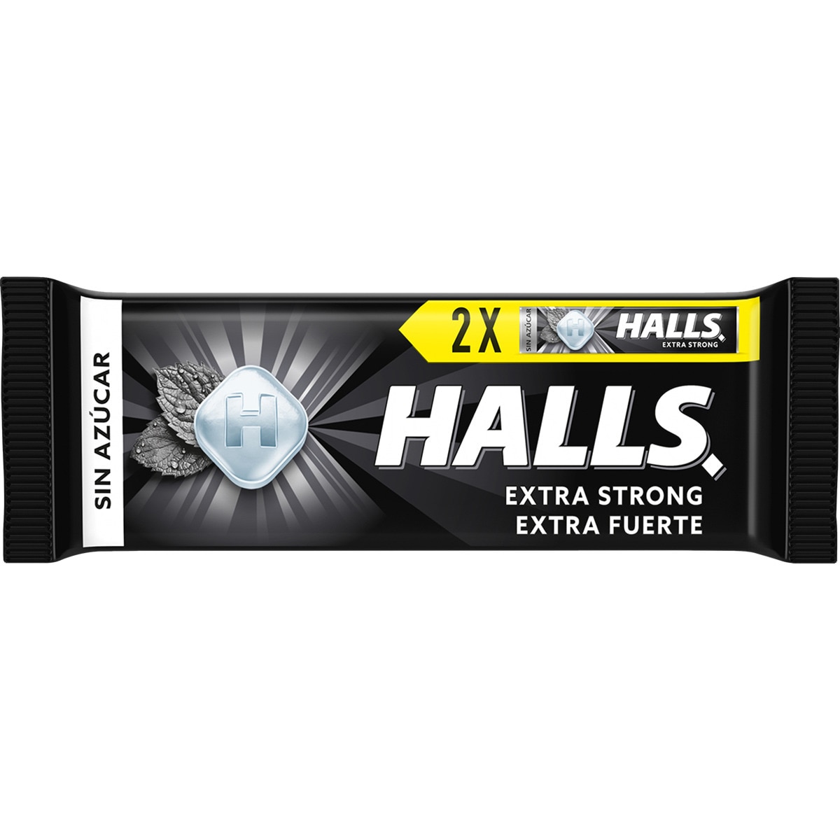Extra Strong sweets sugar-free 2-pack containers 32 g · HALLS ...