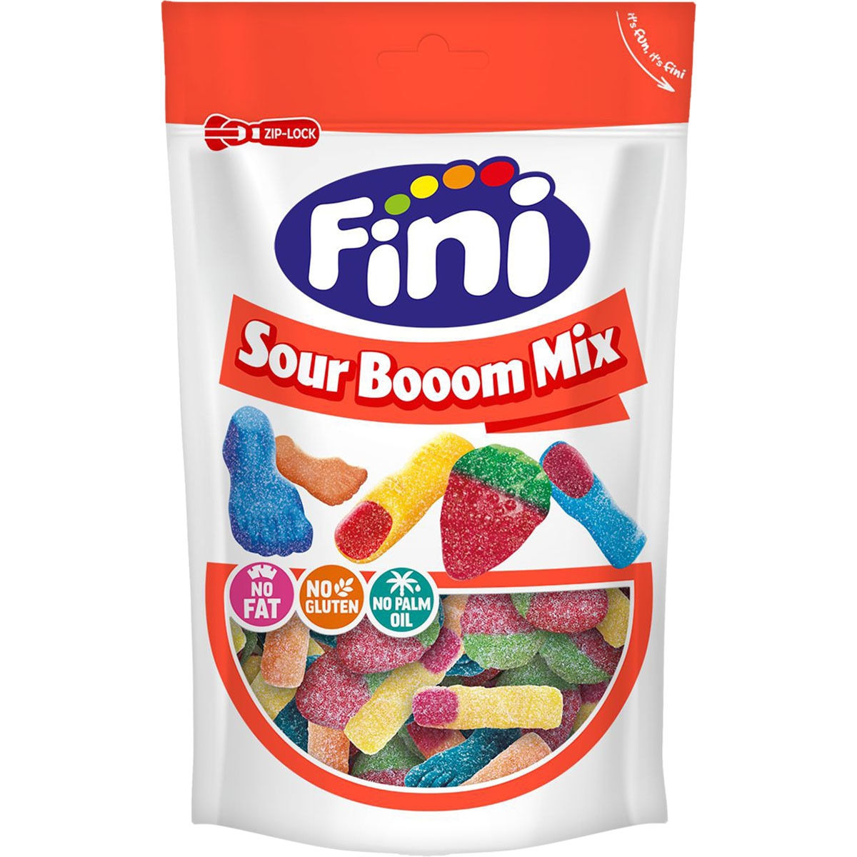 Sour Boom Mix assorted sweets gluten-free and no palm oil bag 165 g ...