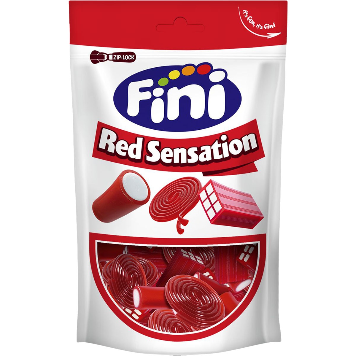 Red Sensation regalices rojos surtidos bolsa 165 g · FINI ...