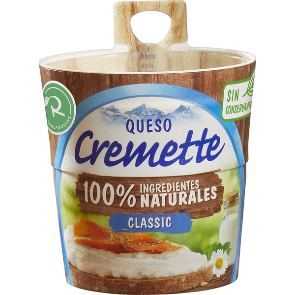 Natural white cheese spread tub 200 g · CREMETTE · Supermercado El ...