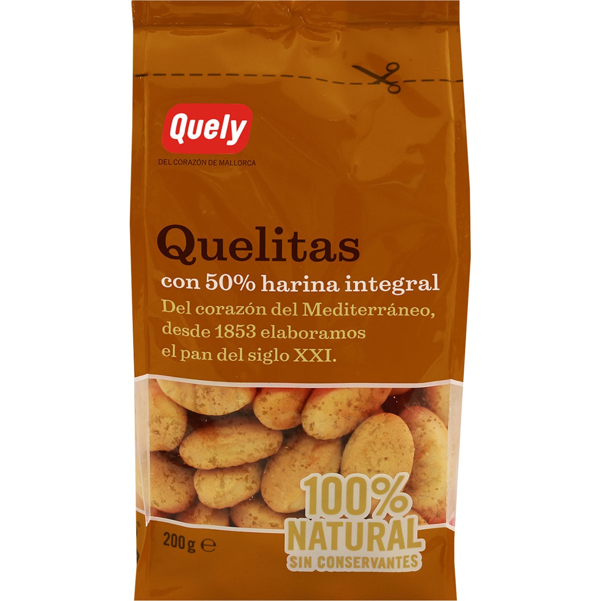 Quelitas galletas integrales 100% natural bolsa 200 g · QUELY ...