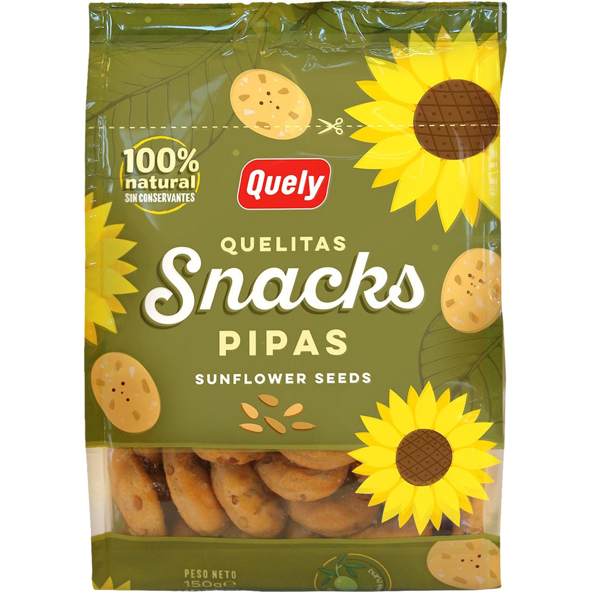 Quelitas con pipas 100% natural bolsa 150 g · QUELY · Supermercado El ...