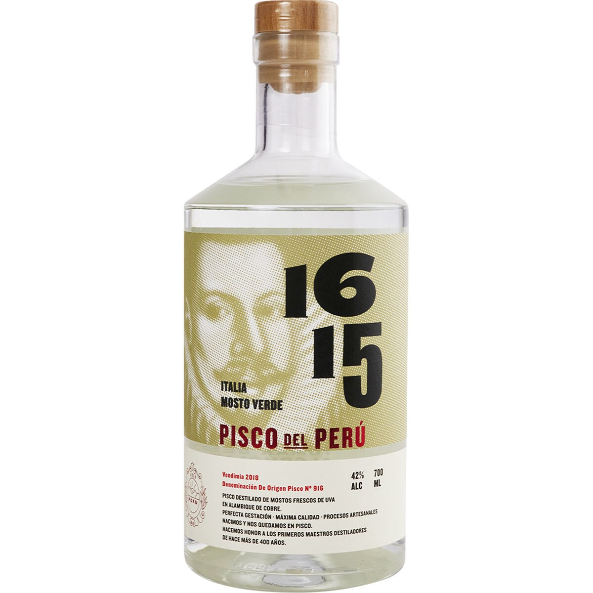Pisco white grape juice from Italy bottle 70 cl · PISCO 1615 ...