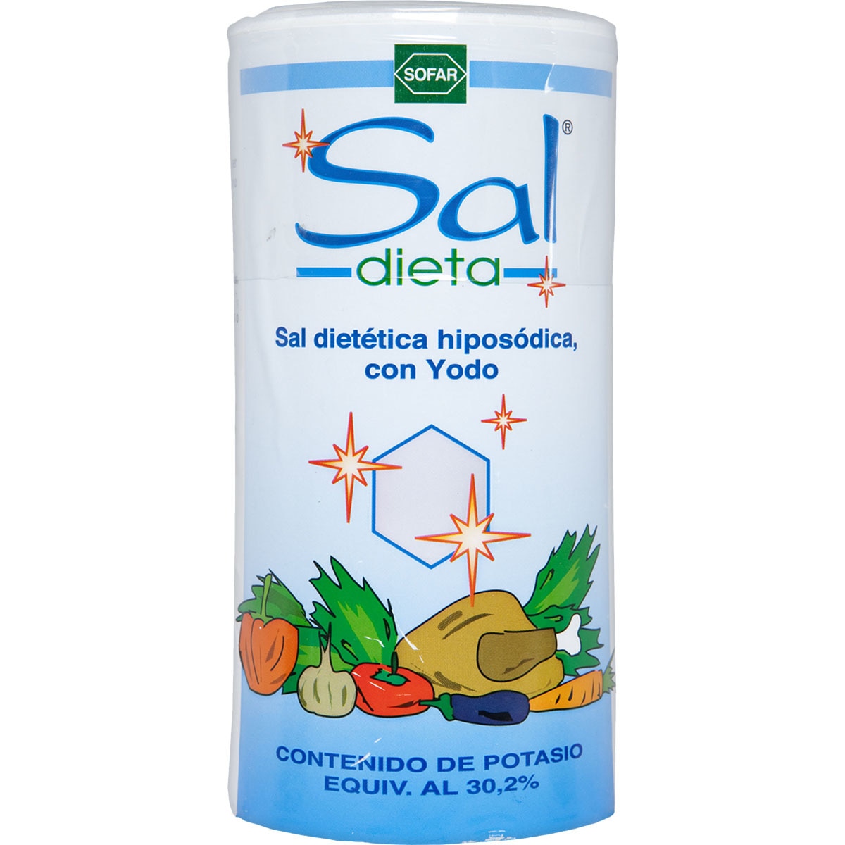 Sal baja en sodio con yodo bote 500 g · SALDIETA · Supermercado El ...